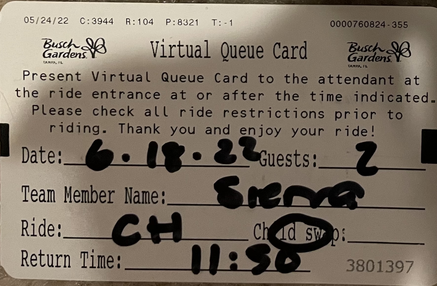 The Child Swap Policy at Busch Gardens for Single Riders is One of the ...