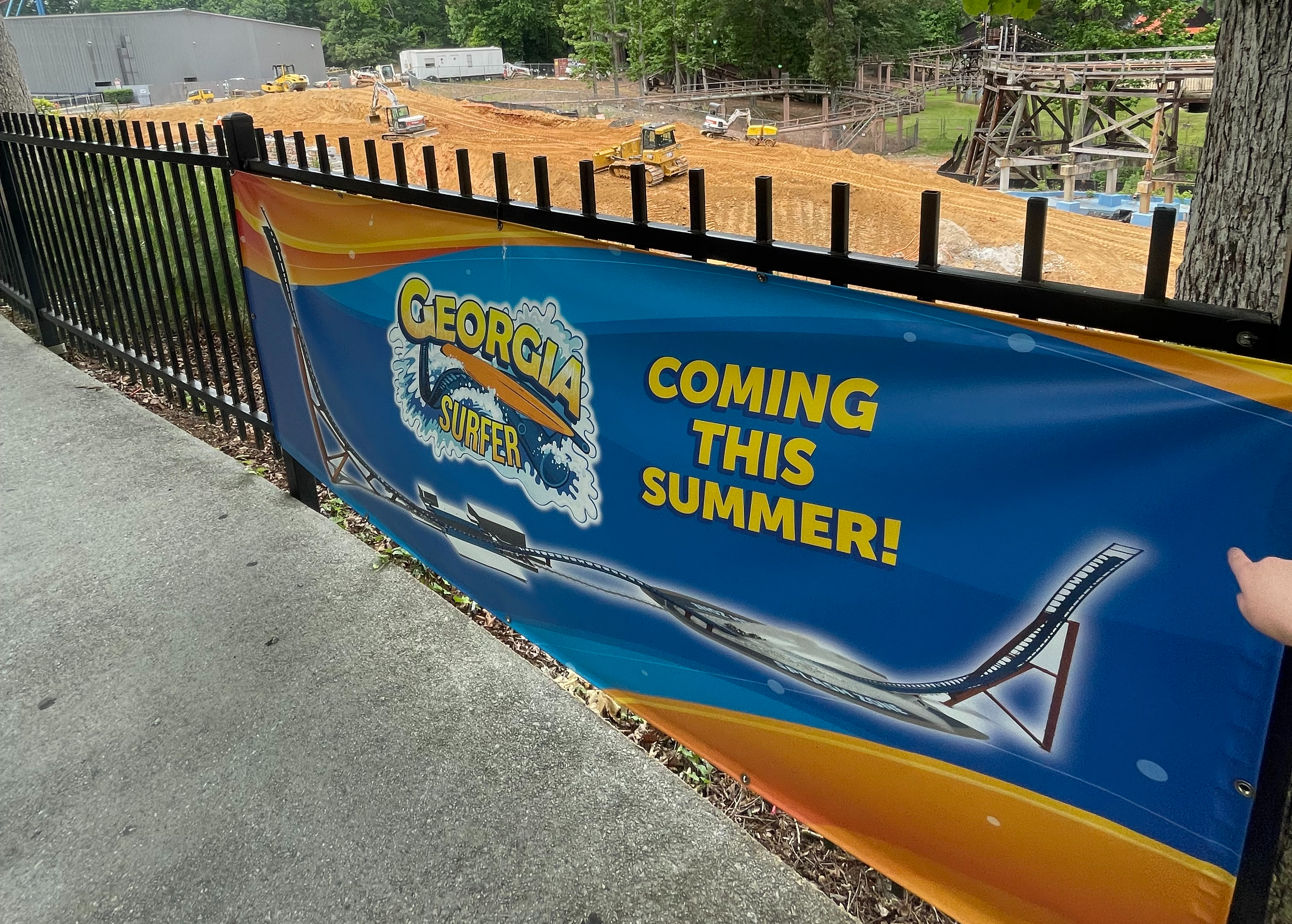 Georgia Surfer Construction Update for Six Flags Over Georgia’s New ...