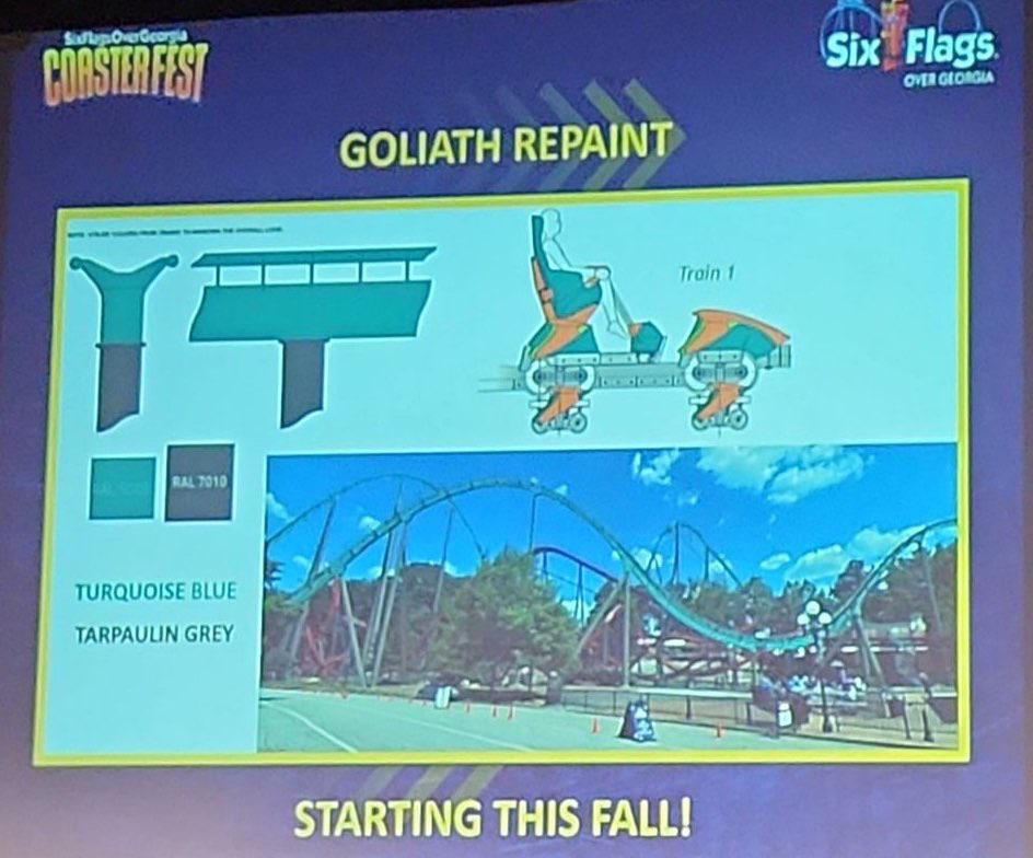 Goliath at Six Flags Over Georgia to Get a $1 million Paint Job for the ...