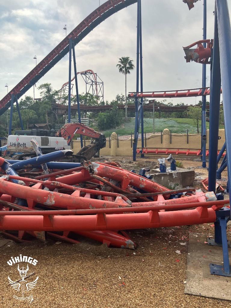 Demolition of Scorpion Underway at Busch Gardens | BGT Safari