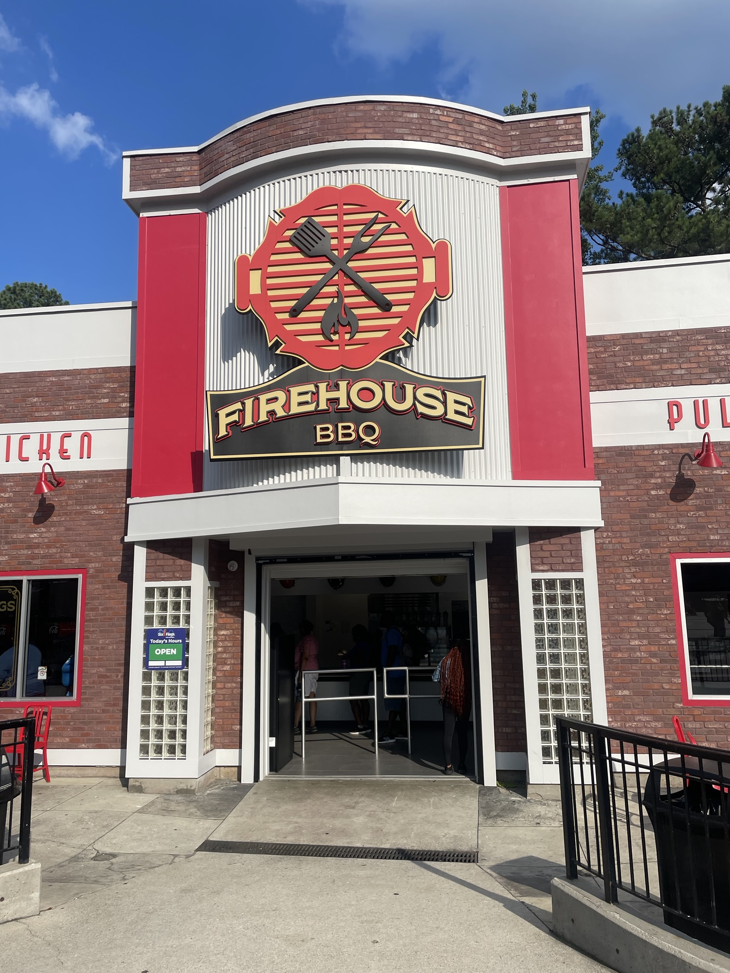 Dining at the Delicious New Firehouse BBQ at Six Flags Over Georgia ...