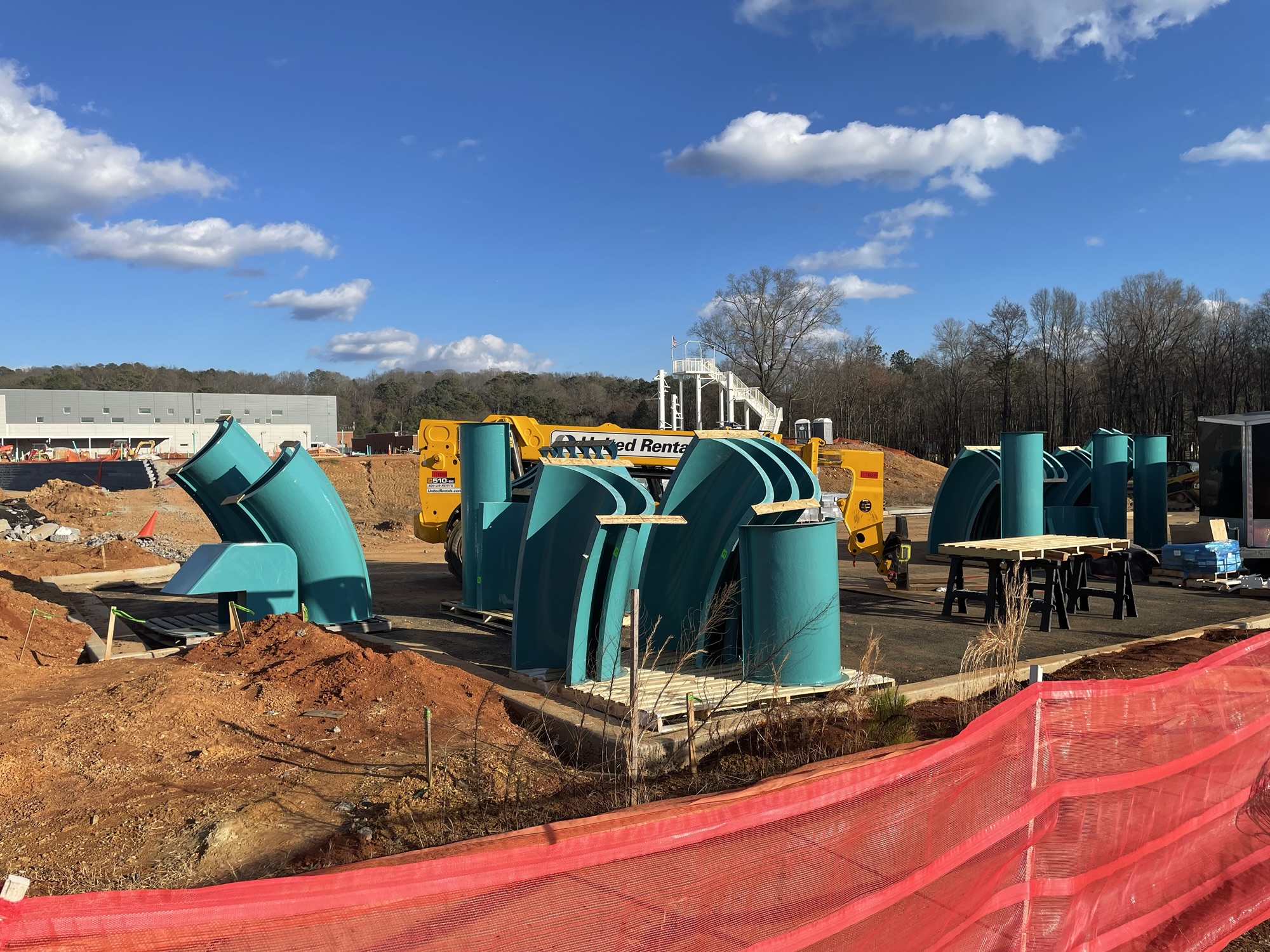 Slides Arrive Onsite for “Splashville” Water Park Coming to Bartow ...